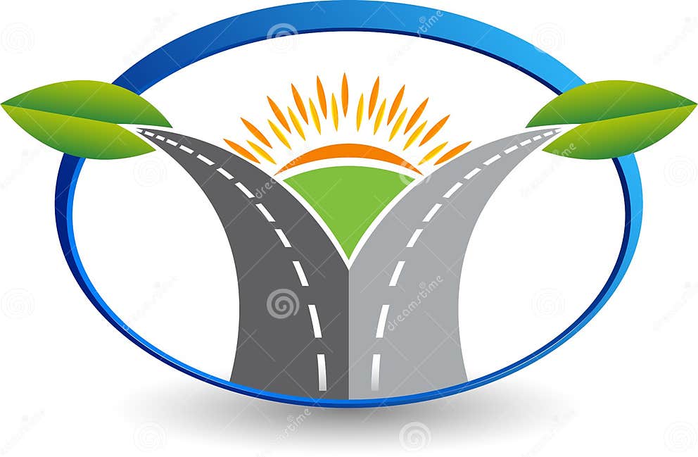 Logo vert de route d'Eco illustration de vecteur. Illustration of ...