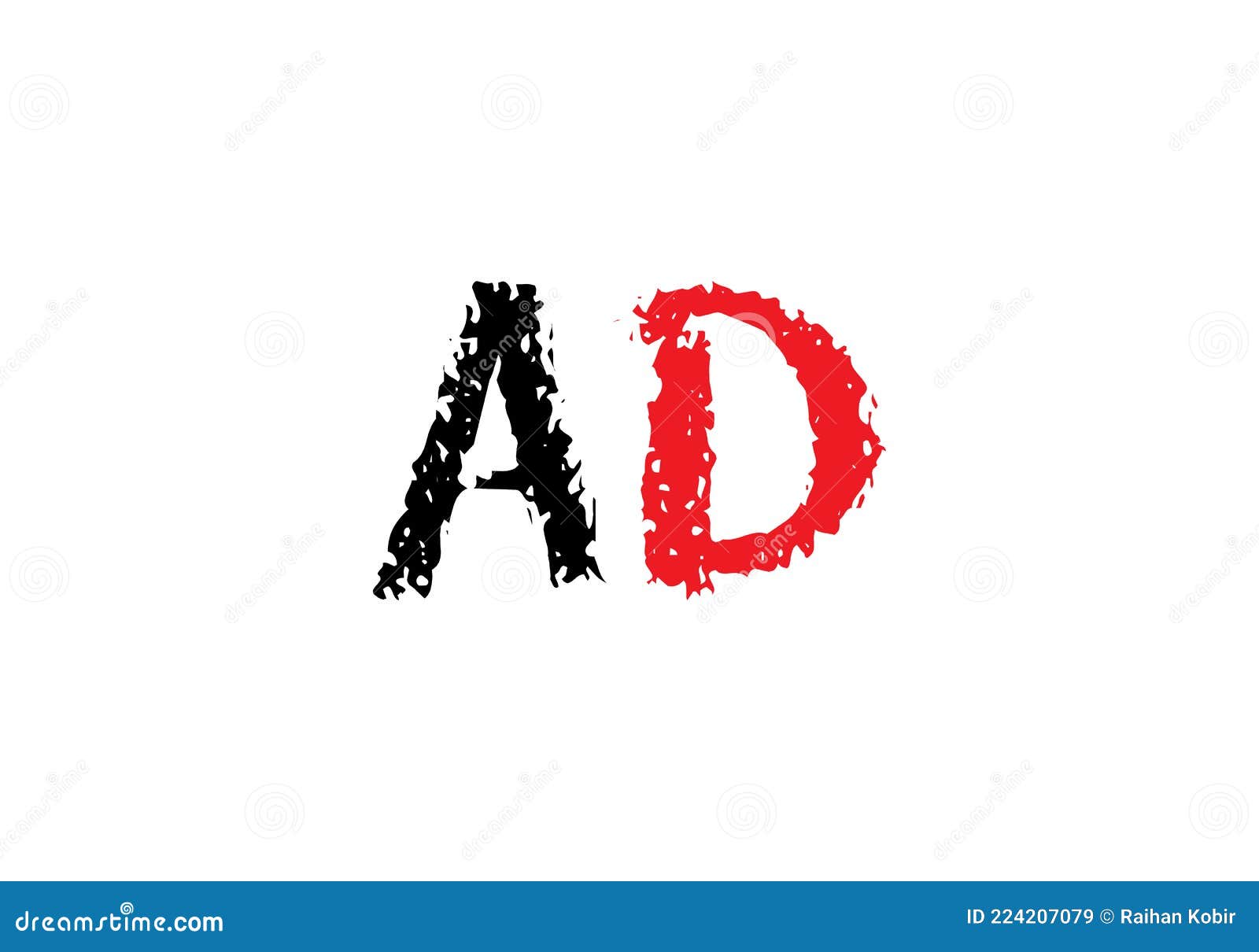 Latter AD logo stock vector. Illustration of custom - 224207079