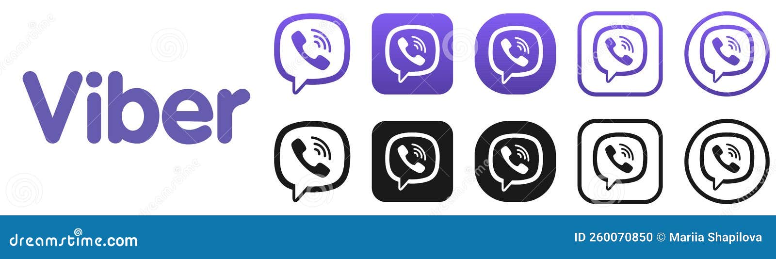 Logo Of Viber Vector Illustration | CartoonDealer.com #260070850