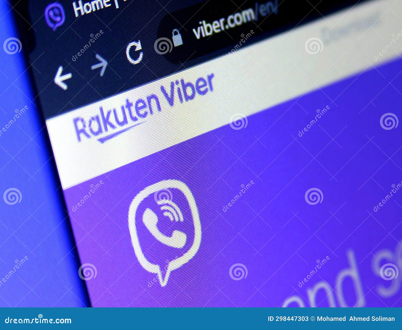 Viber messenger mobile app editorial stock photo. Image of chat - 298447303