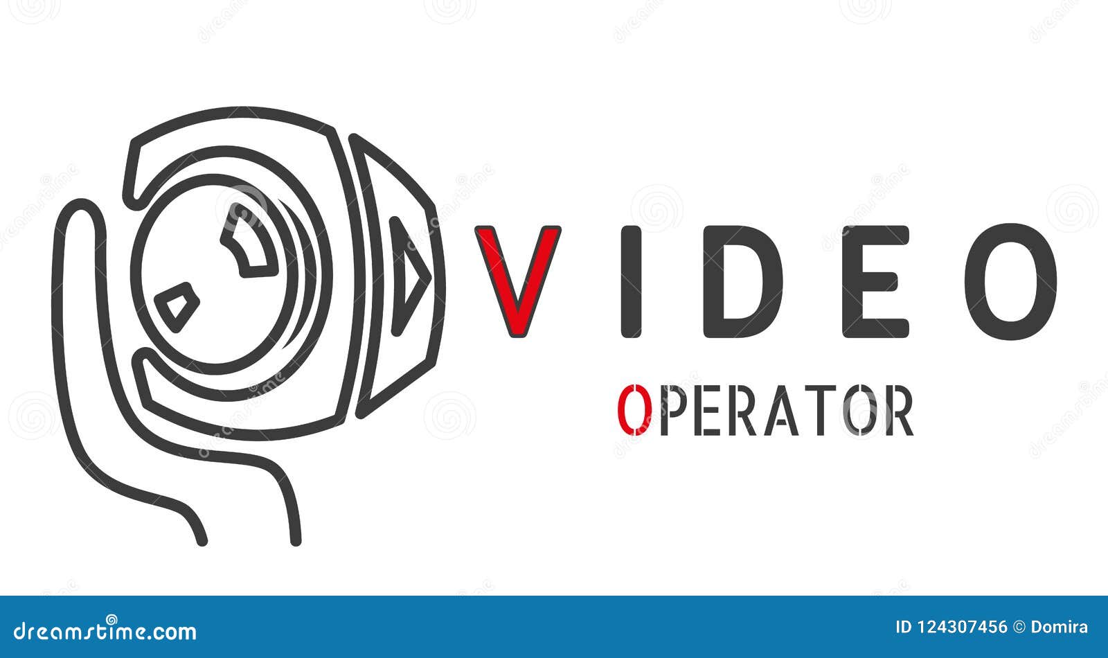 Logo for Video Operator. Human Hand with Videocam Stock Vector ...