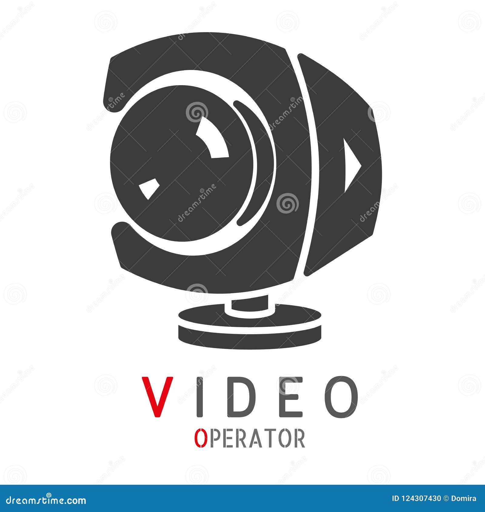Logo for Video Operator. Vector Stock Vector - Illustration of ...