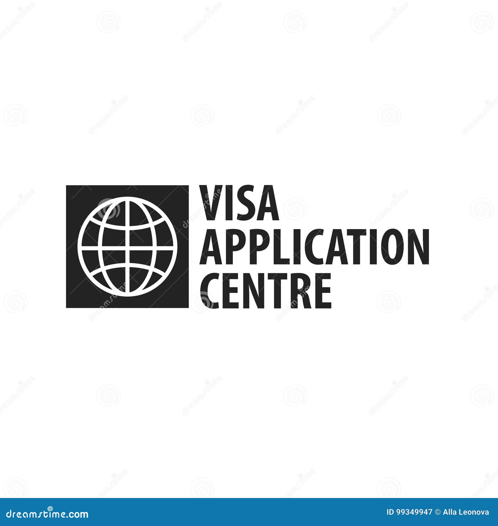 Logo of Visa Application Centre. Vector Illustration. Stock ...