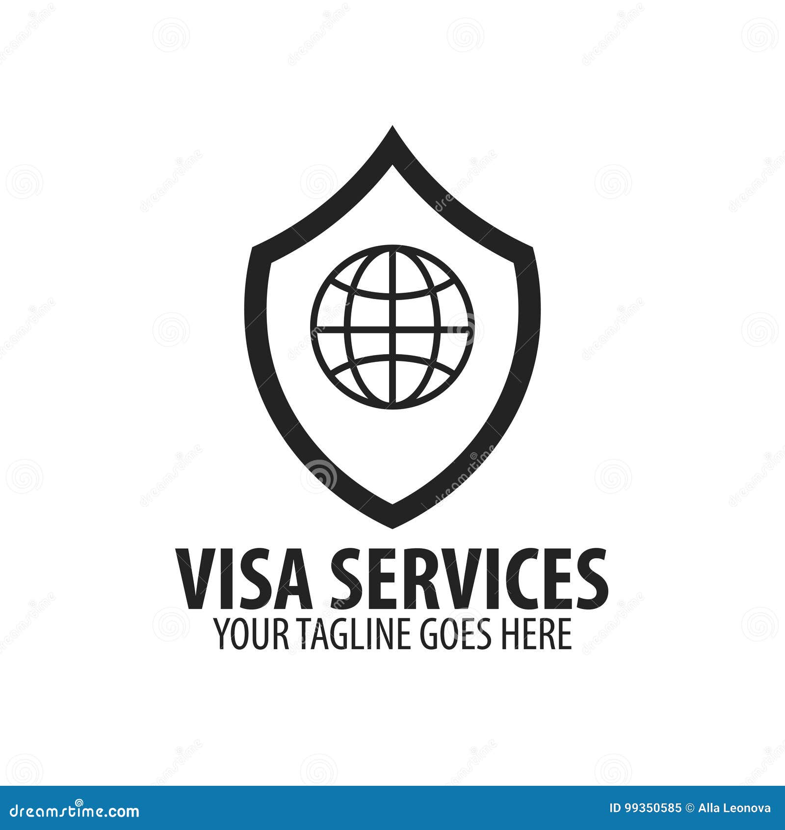 Logo of Visa Application Centre. Vector Illustration. Stock ...
