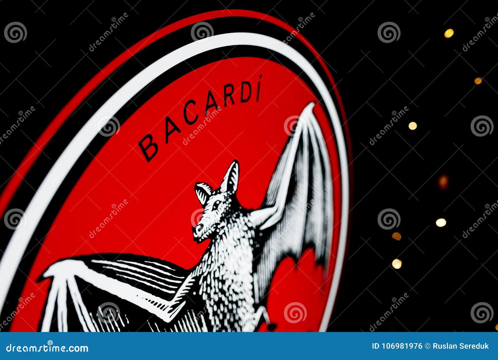 Logo von ` BACARDI-` redaktionelles foto. Bild von unternehmen - 106981976
