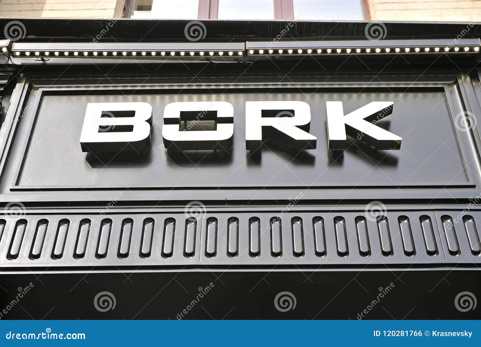 Logo Von Bork-Flagship-Store Redaktionelles Foto - Bild von russisch ...