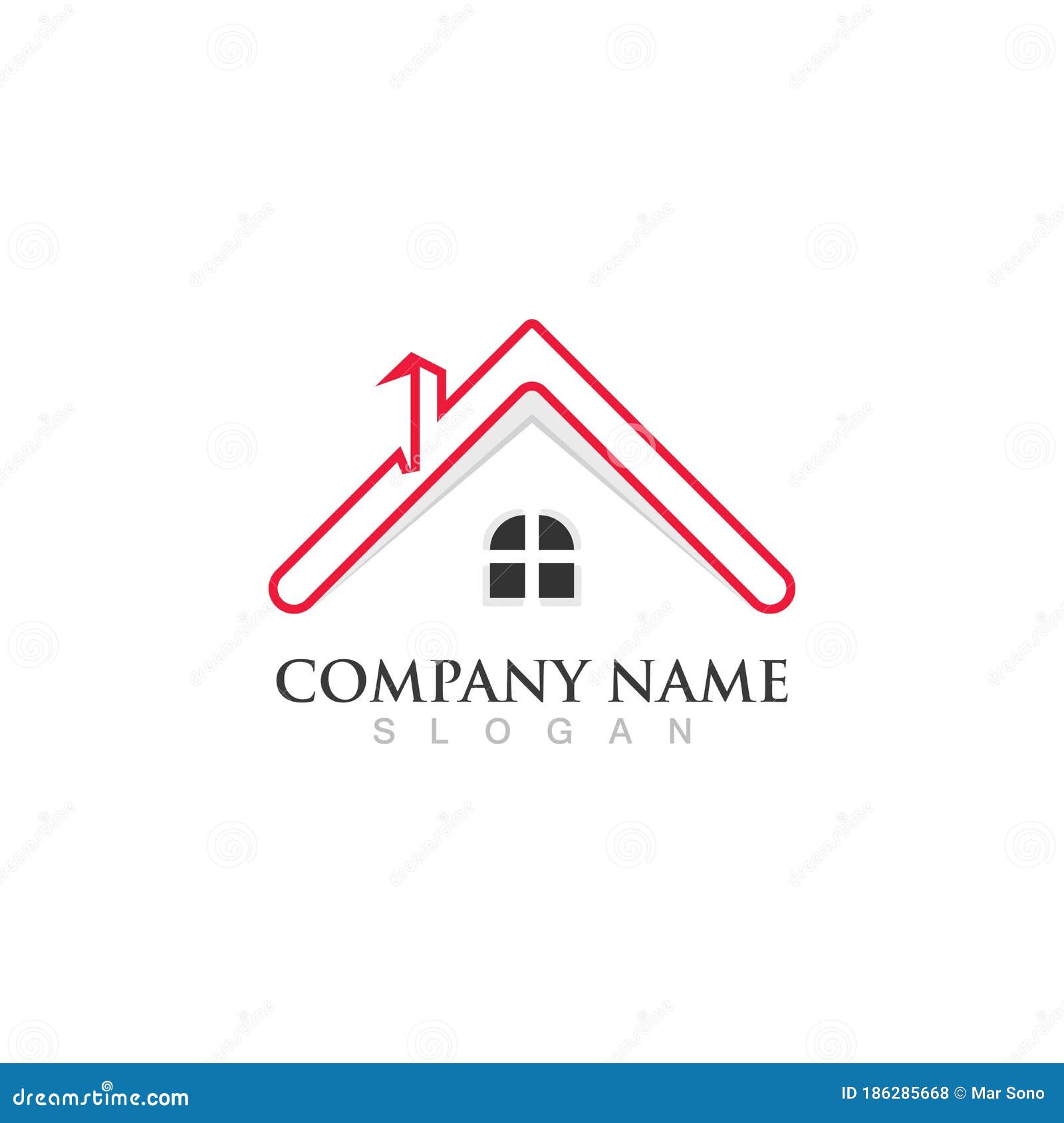 Logo Voor Thuis En Gebouwen En Symbool Voor Vectorafbeelding Vector ...