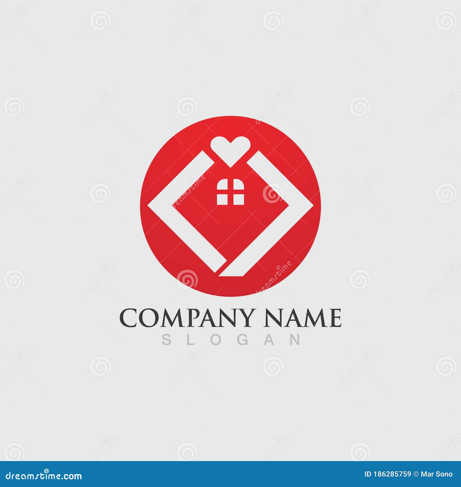 Logo Voor Thuis En Gebouwen En Symbool Voor Vectorafbeelding Vector ...