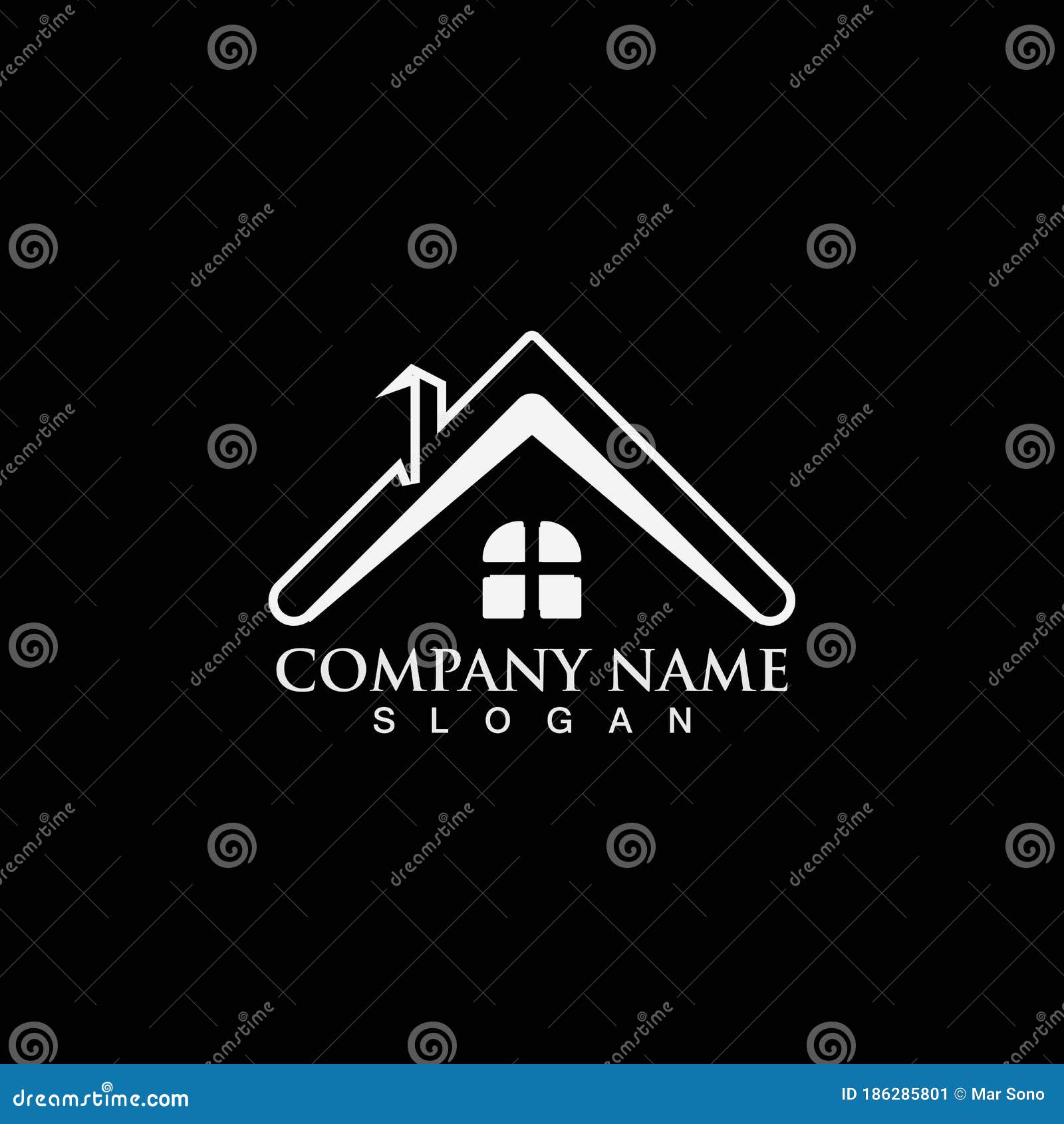 Logo Voor Thuis En Gebouwen En Symbool Voor Vectorafbeelding Vector ...