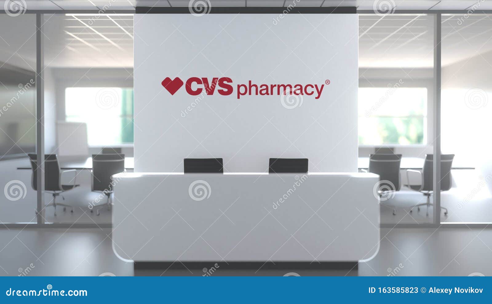 CVS PHARMACY Logo Above Reception Desk in the Modern Office, Editorial ...