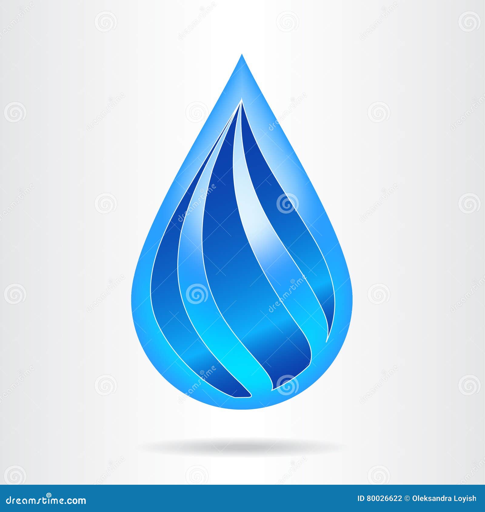 Logo Water Drop Abstract Design Vector Template. Stock Vector ...