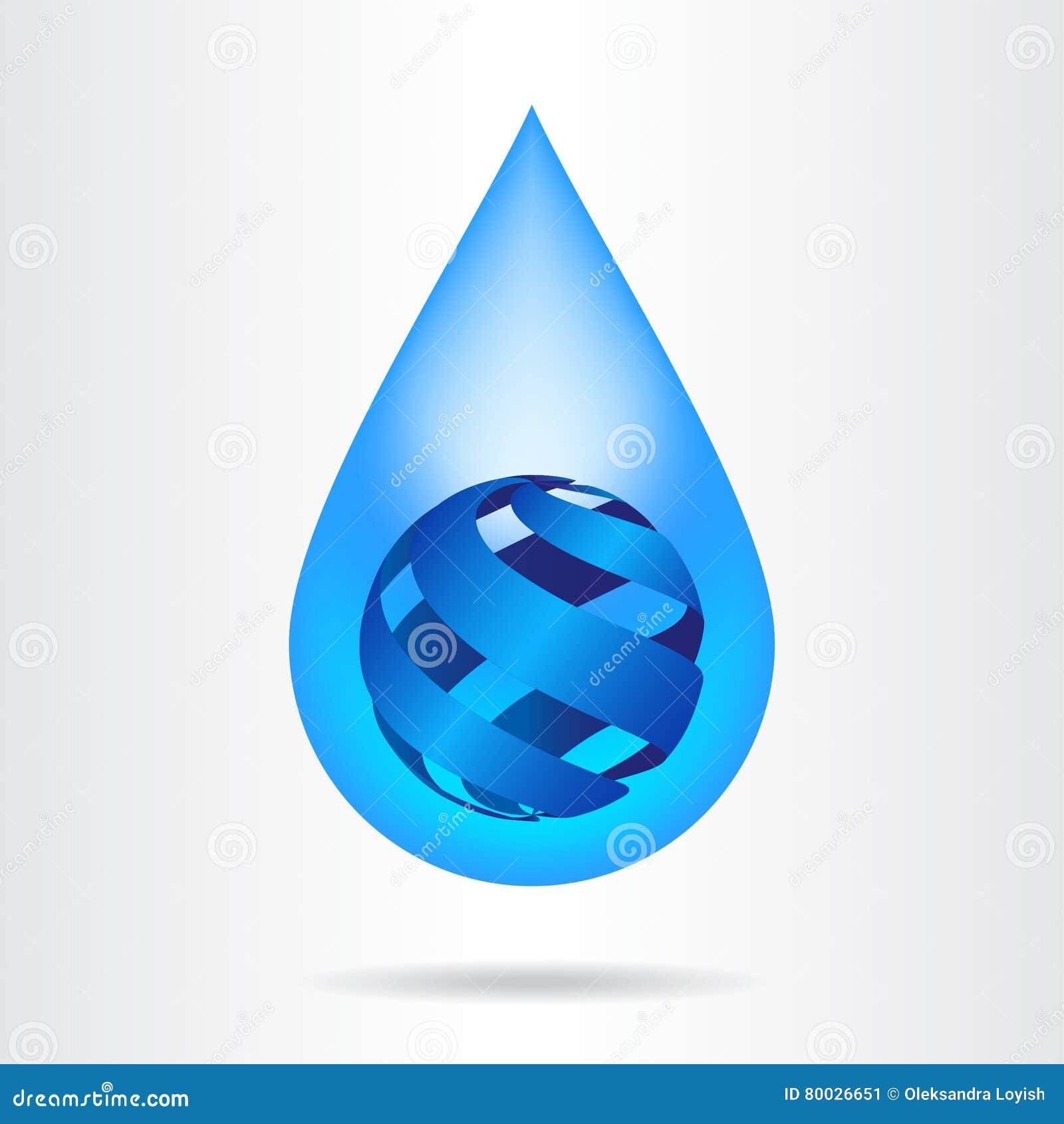 Logo Water Drop Abstract Design Vector Template. Stock Vector ...