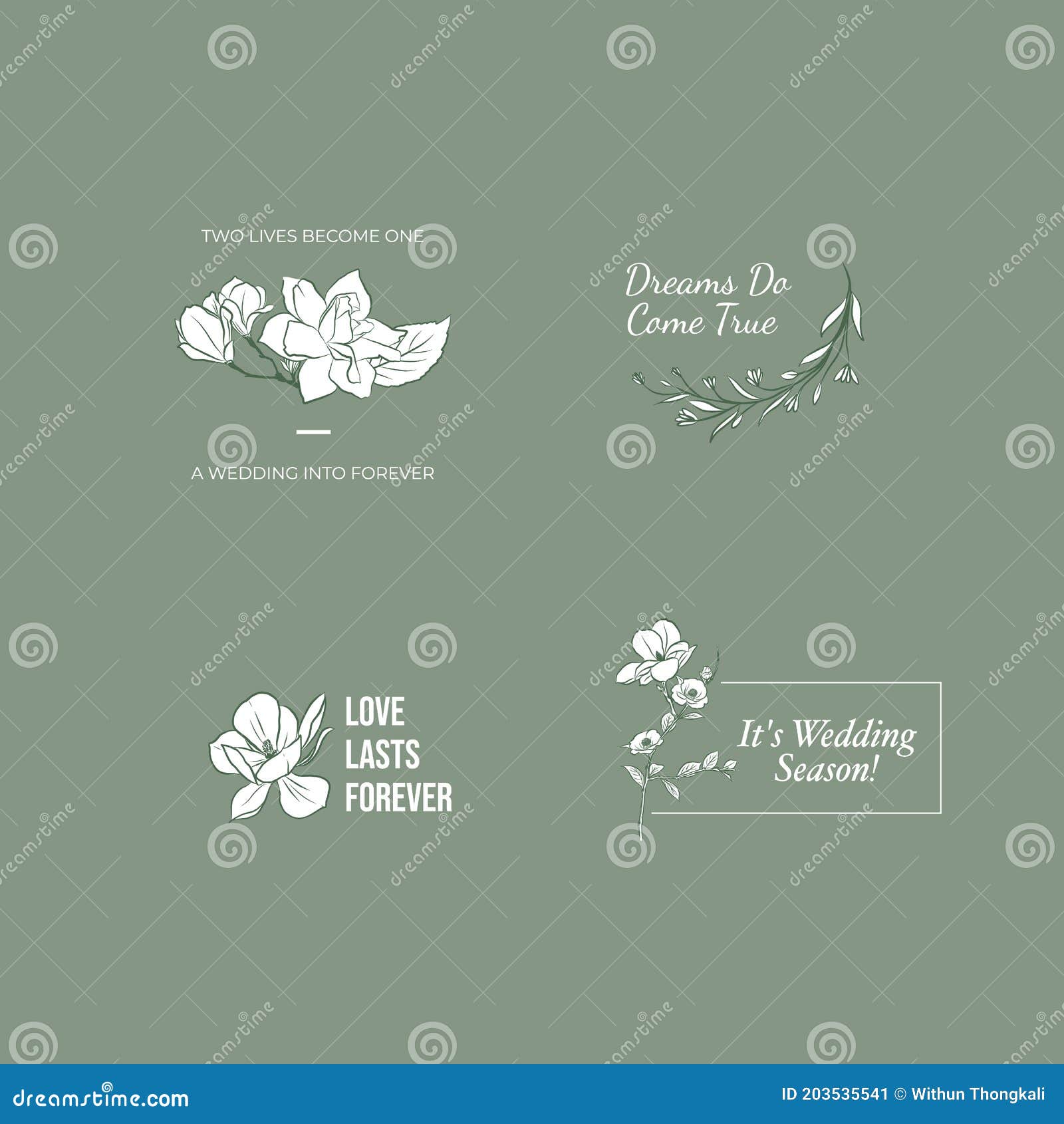 Logo with Wedding Ceremony Concept Design for Branding and Icon Vector ...