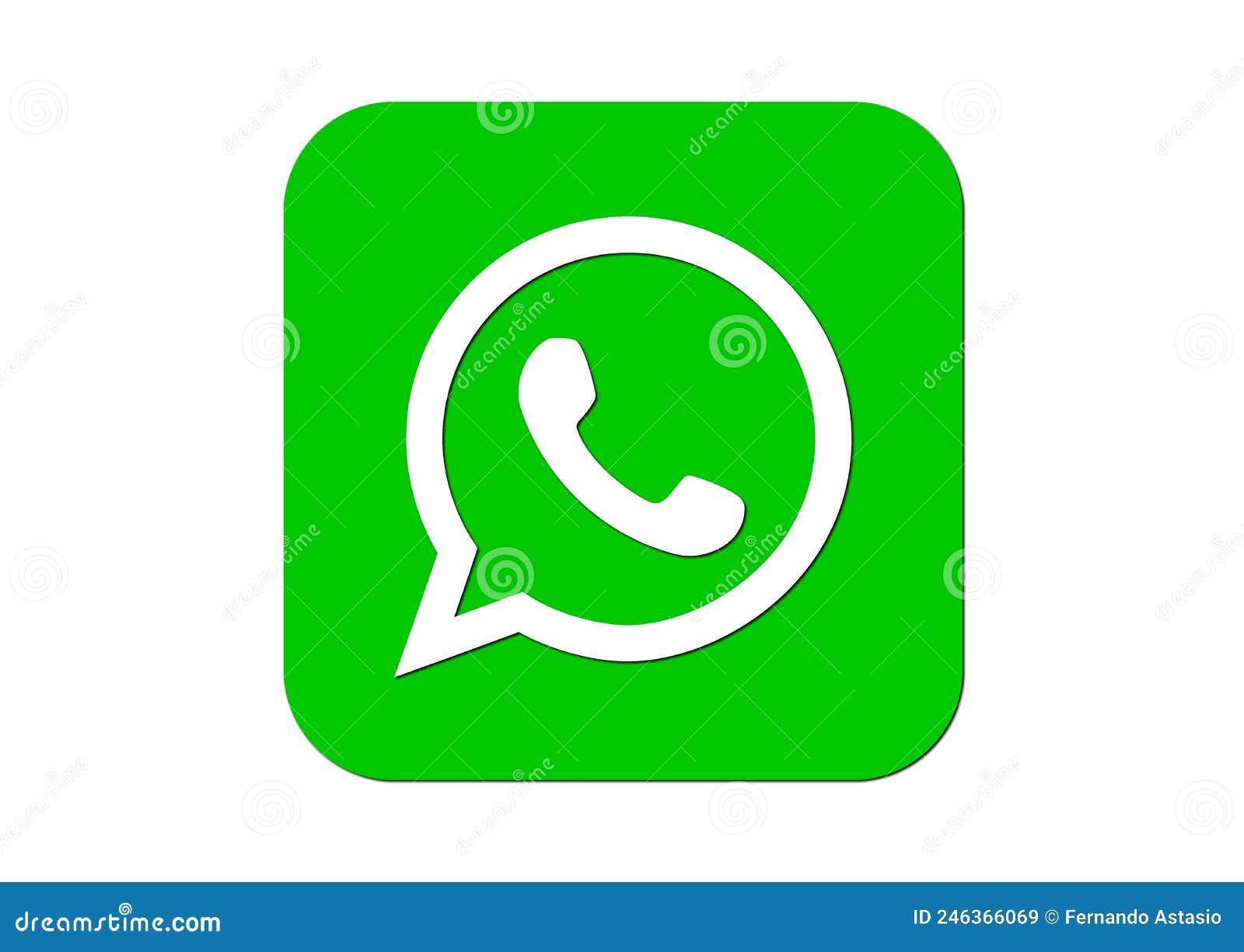 WhatsApp. Smartphone Instant Messaging App Logo. Phone Icon Editorial ...