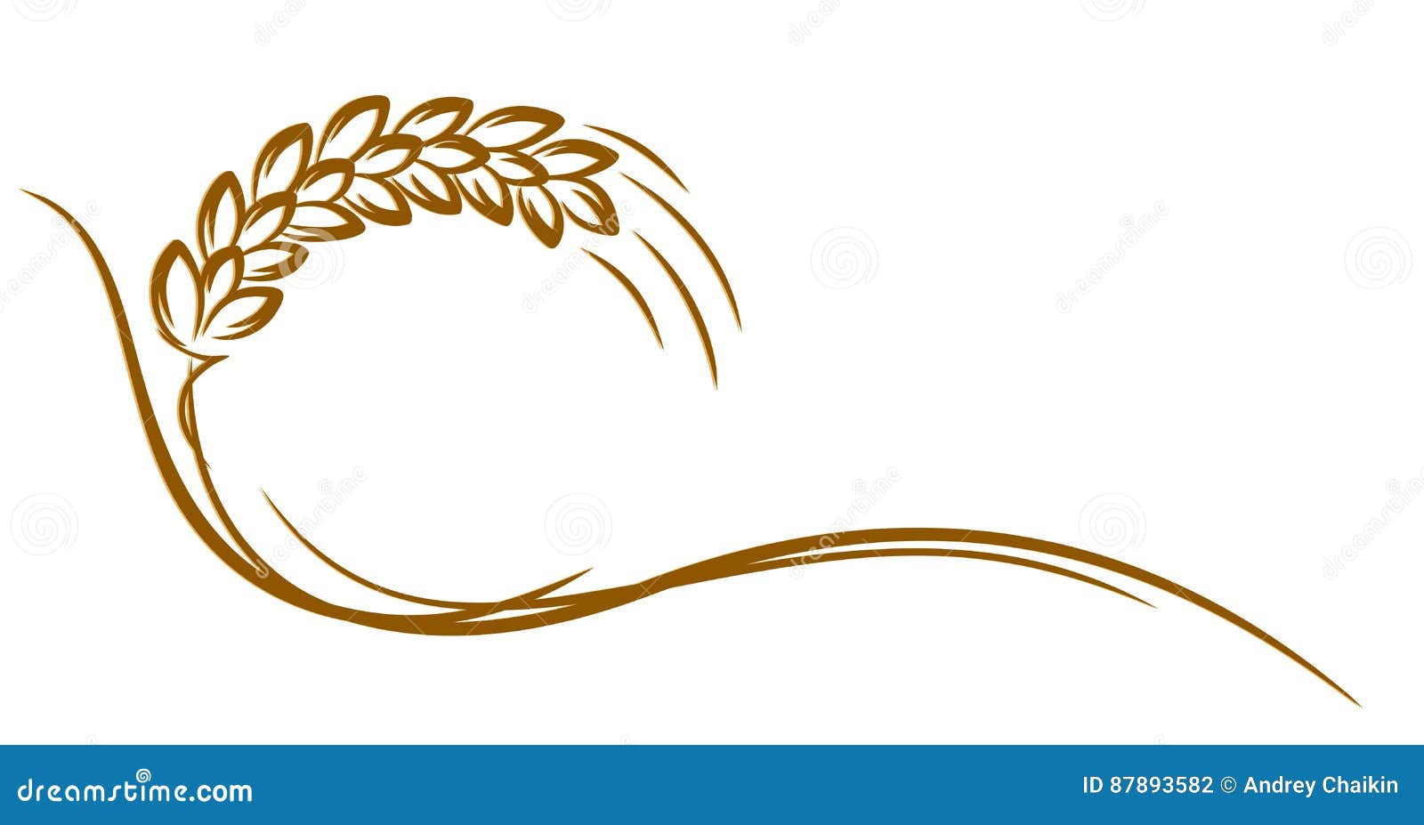 Logo of wheat. stock vector. Illustration of symbol, logo - 87893582