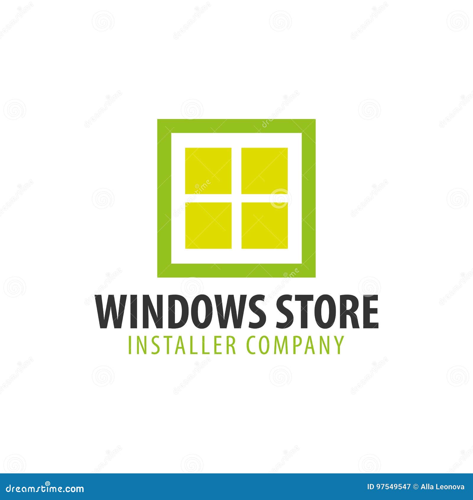Logo Windows Store. Installer Company. Vector Illustration. Stock ...