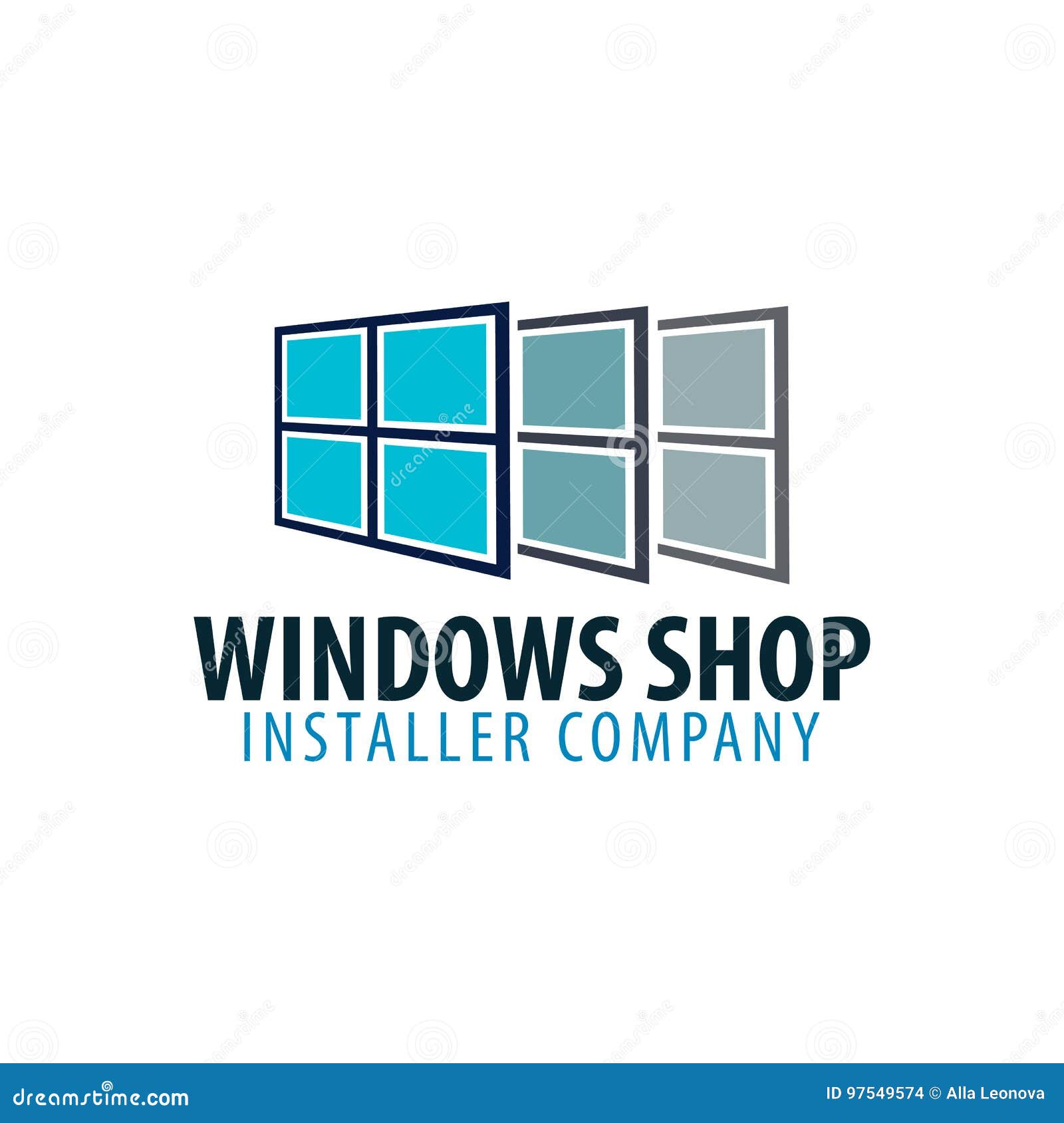 Logo Windows Store. Installer Company. Vector Illustration. Stock ...