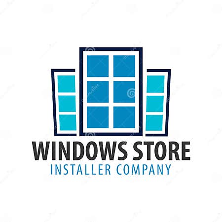 Logo Windows Store. Installer Company. Vector Illustration. Stock ...
