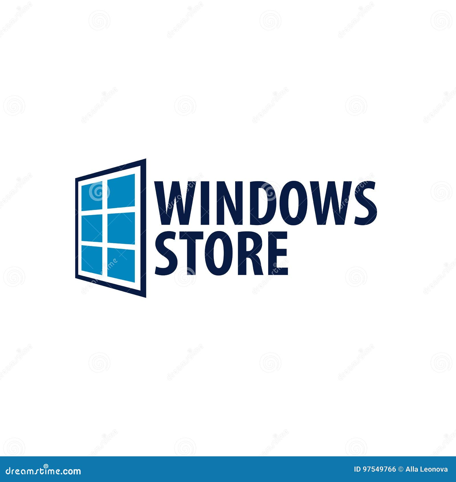 Logo Windows Store. Installer Company. Vector Illustration. Stock ...