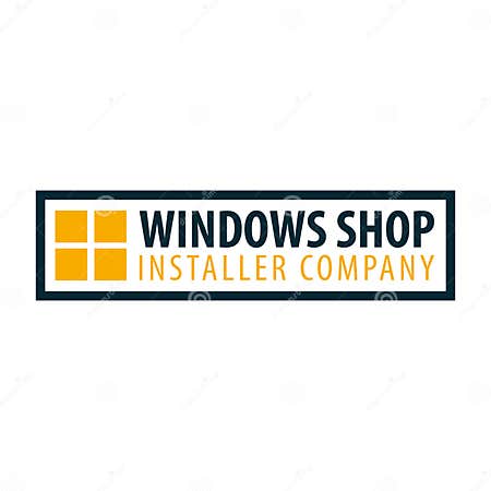 Logo Windows Store. Installer Company. Vector Illustration. Stock ...