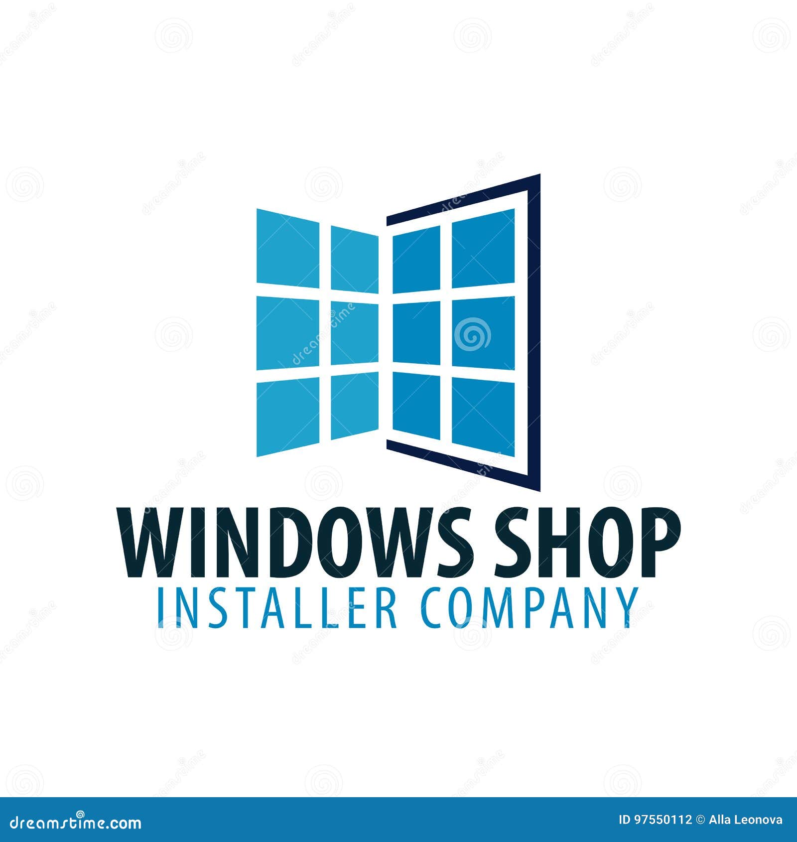 Logo Windows Store. Installer Company. Vector Illustration. Stock ...