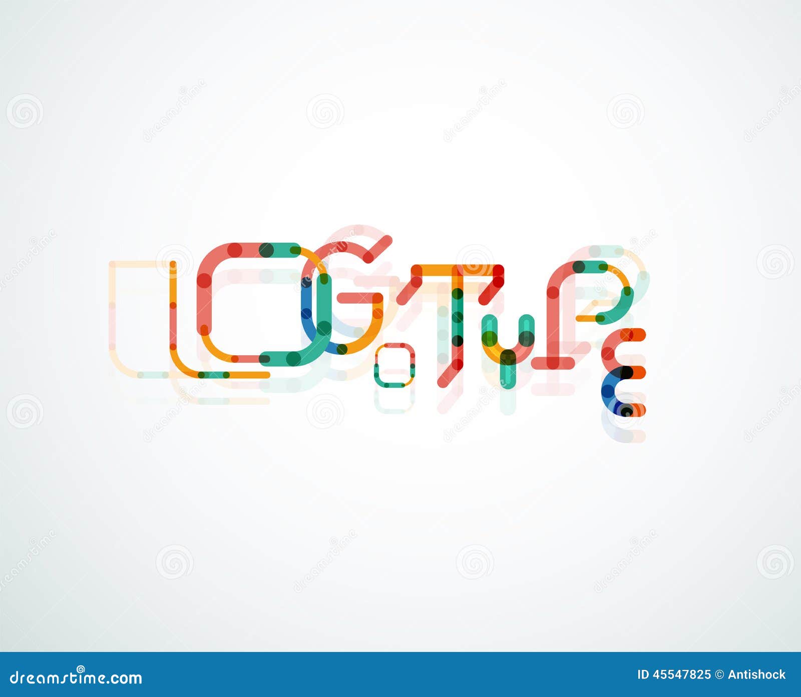 Logo word font design stock vector. Illustration of letter - 45547825