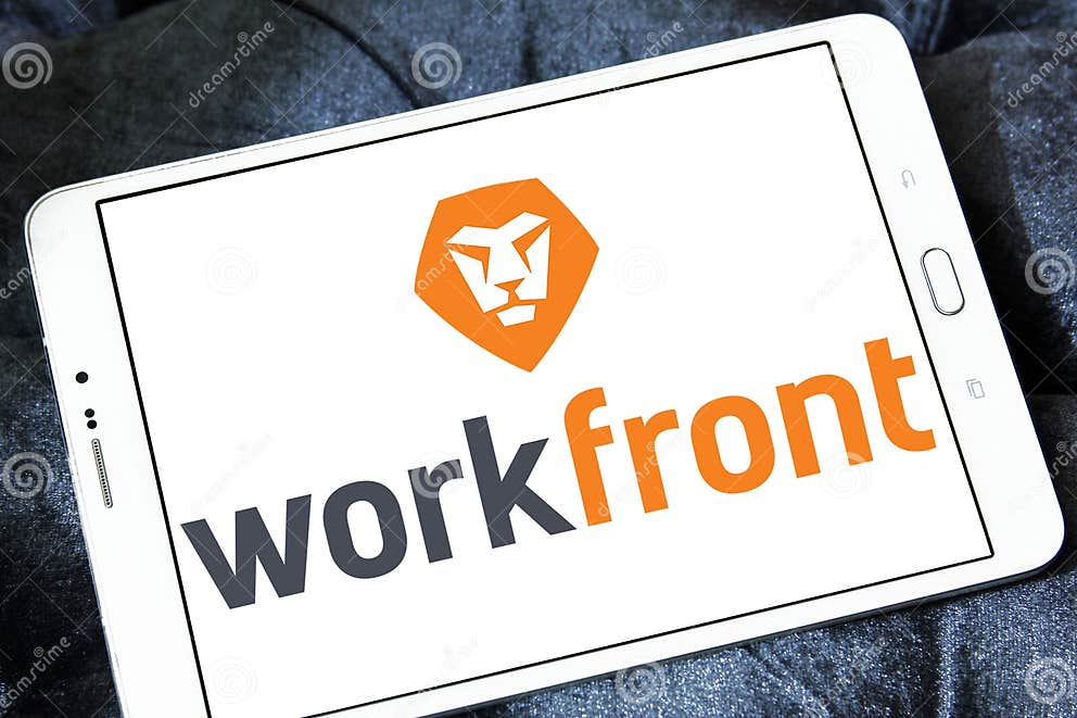 Workfront Software Company Logo Editorial Photography - Image of ...
