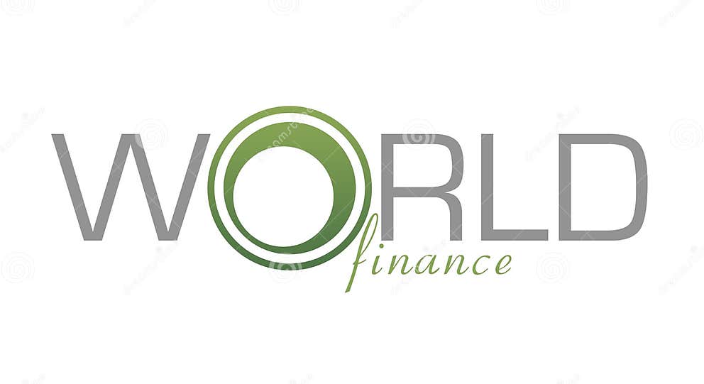 Logo World Finance stock illustration. Illustration of globe - 6385446