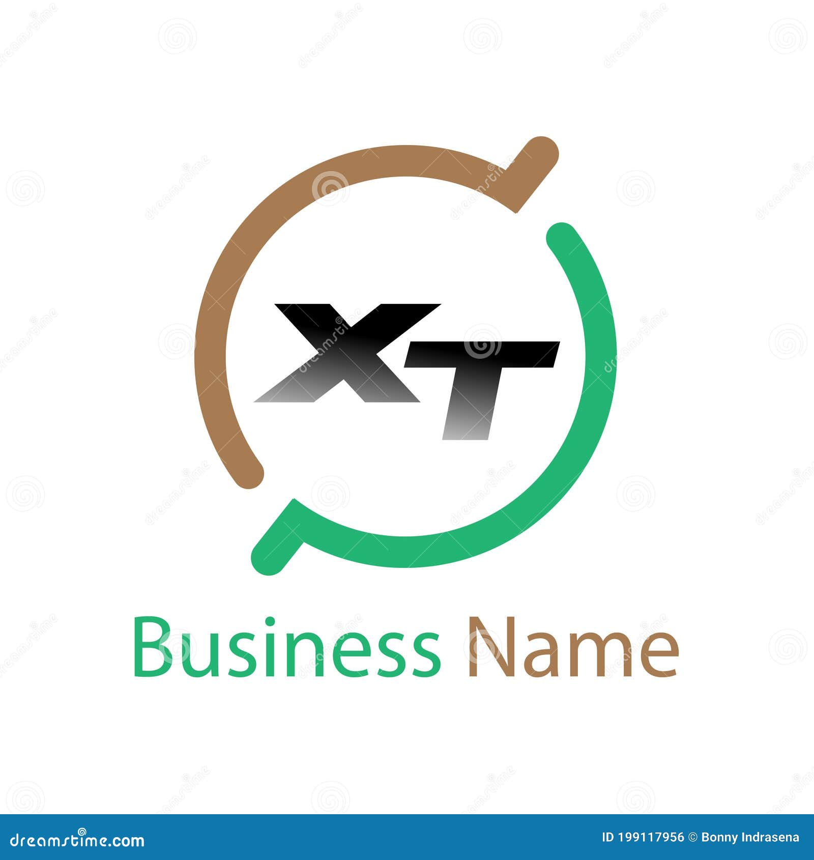 Logo XT Business Letter Logo Design with Simple Style Stock Vector ...