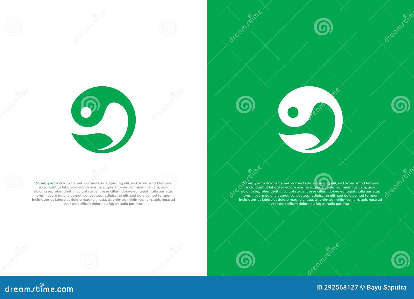 Logo 3D Yin Yang Symbol Cartoon Vector | CartoonDealer.com #108576893