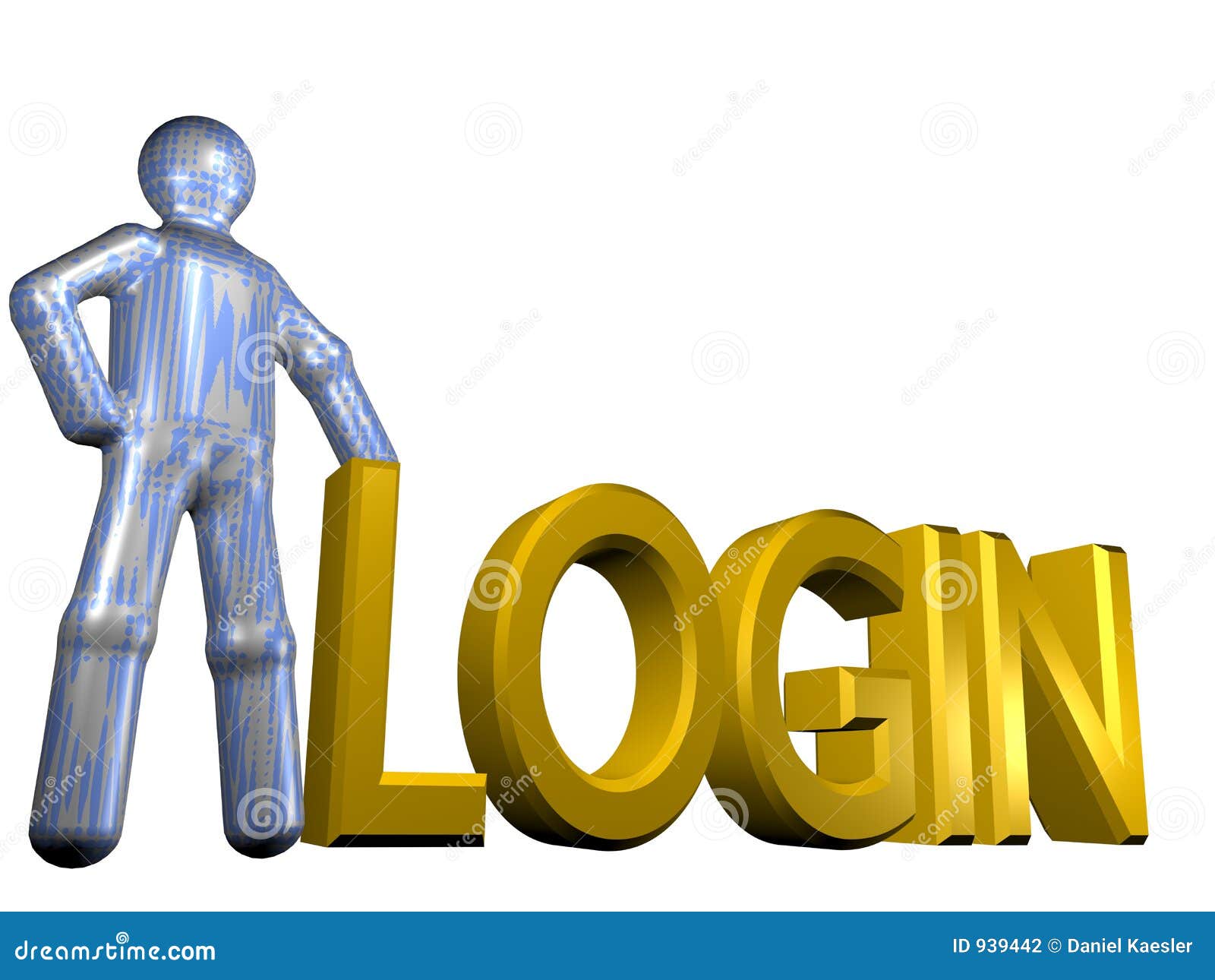 LOGON 3D stock abbildung. Illustration von forum, zeichen - 939442