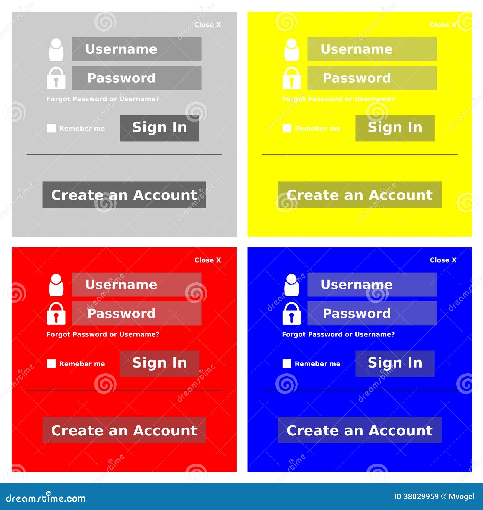 Logon Screen stock illustration. Illustration of entry - 38029959