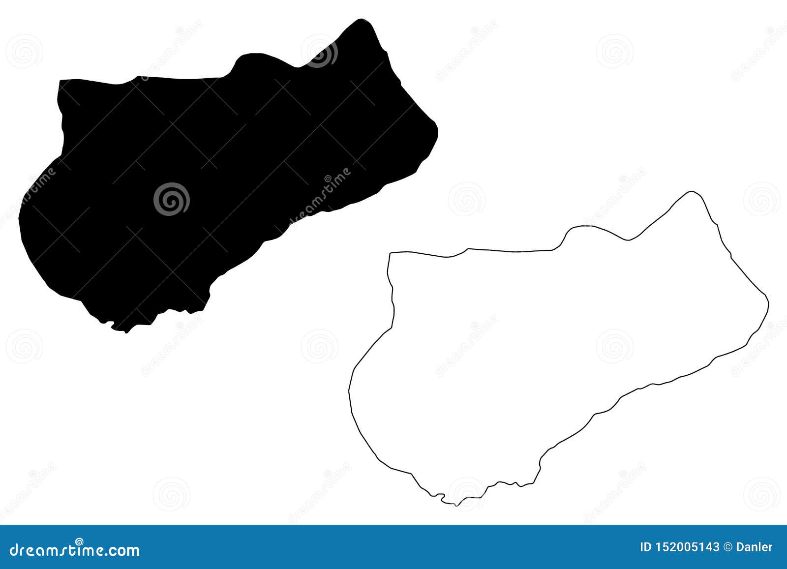 Moundou City Republic Of Chad, Logone Occidental Region Map Vector ...
