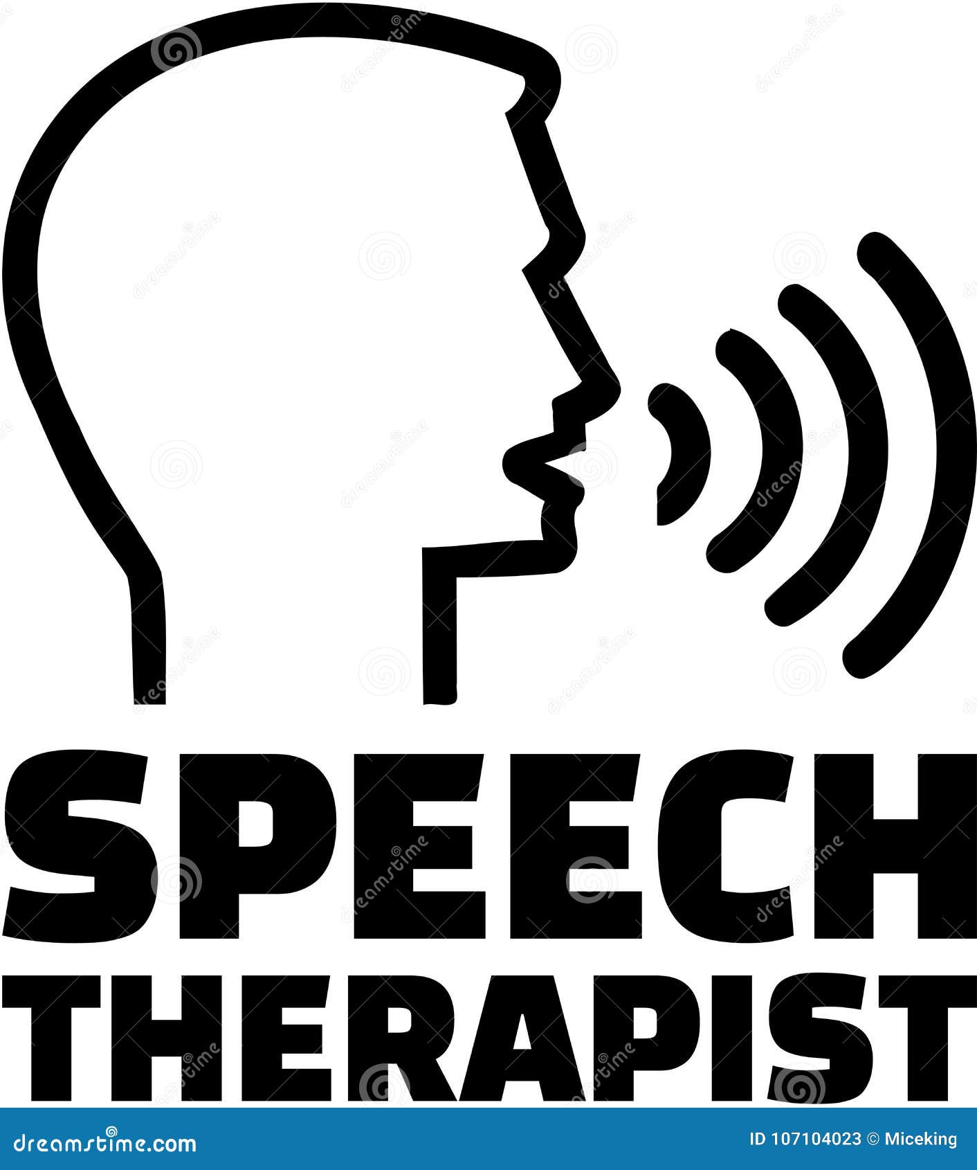 Logopedsymbol vektor illustrationer. Illustration av stamma - 107104023