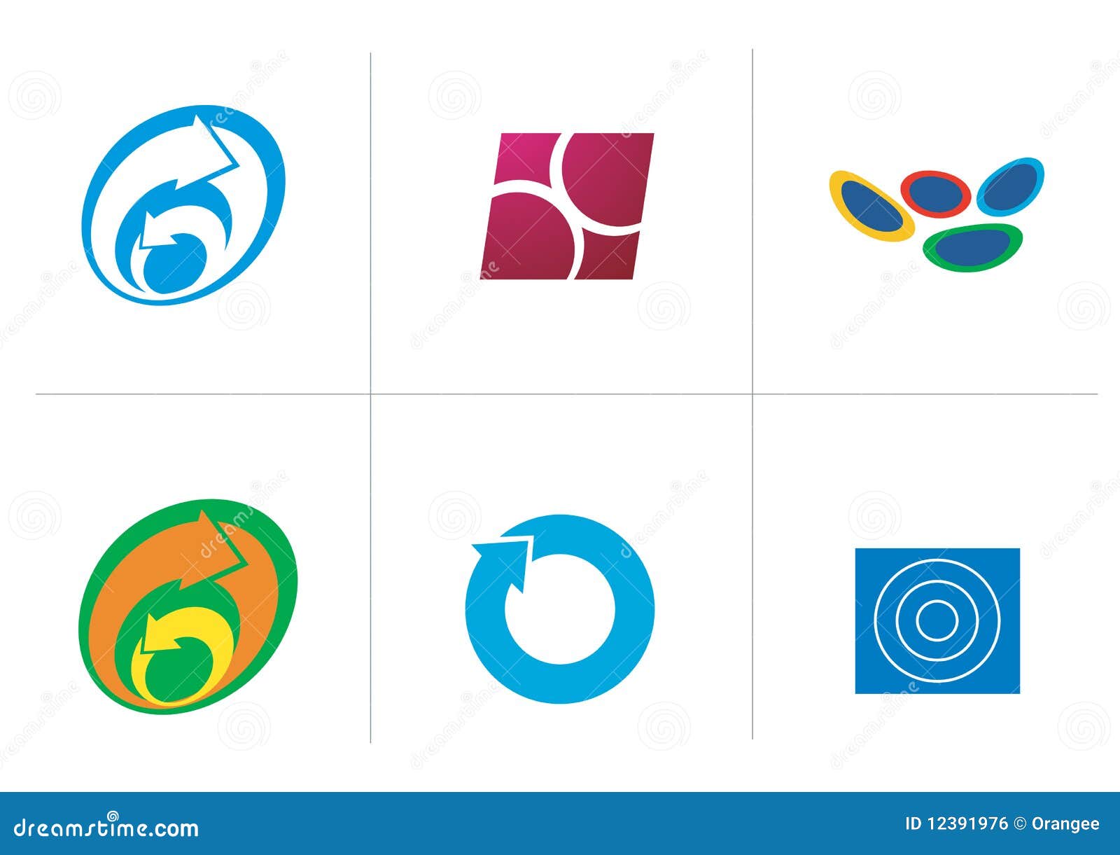 Company Logo Graphic Illustrations Stock Vector - Illustration of round ...