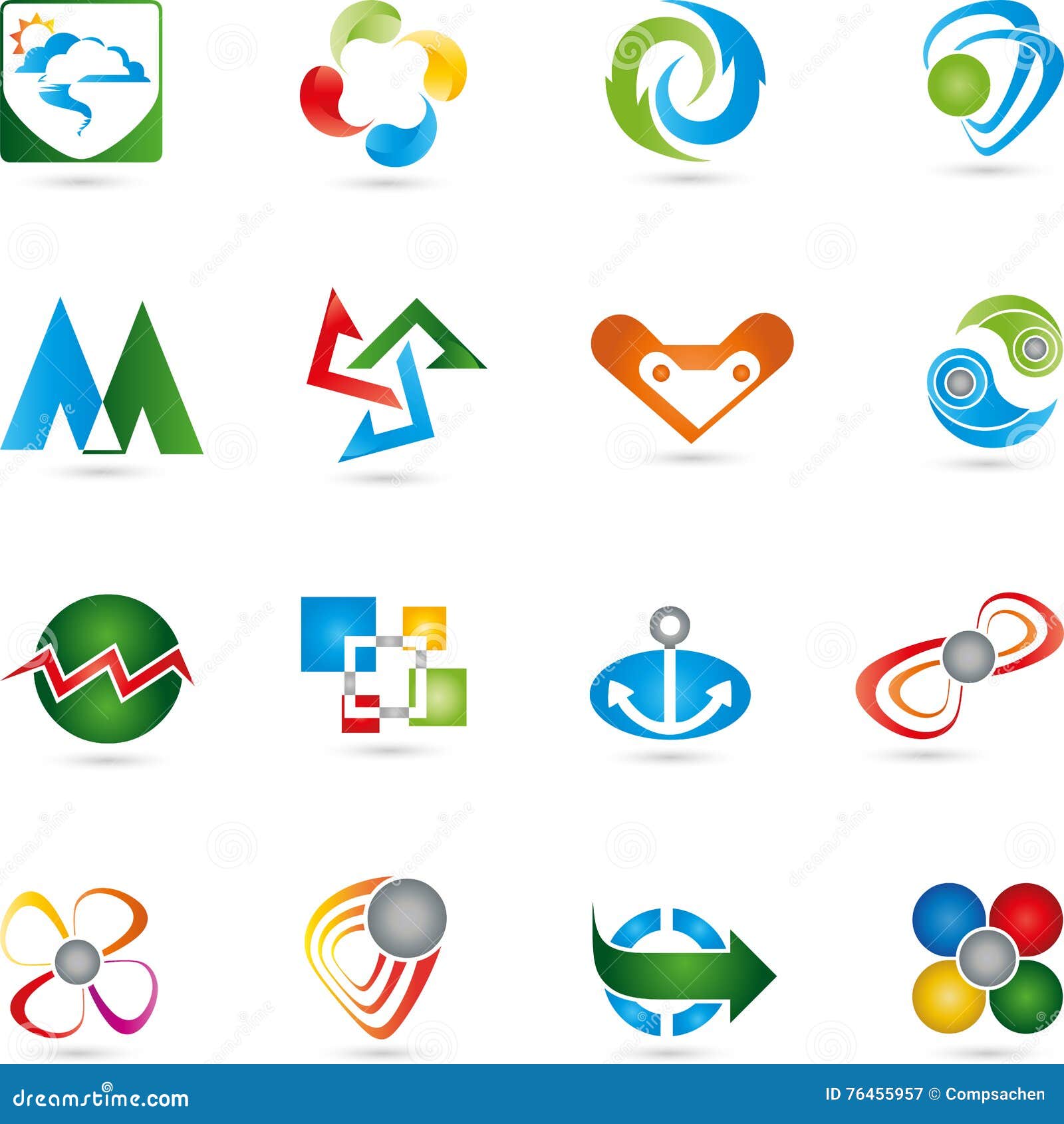 Logos Collection stock vector. Illustration of graphic - 76455957