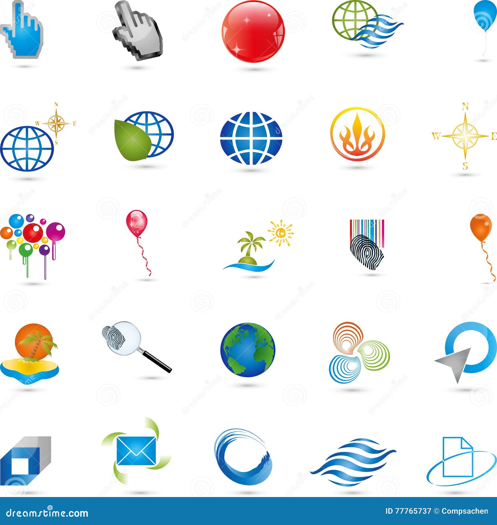 Logos Collection, Services Logos Stock Vector - Illustration of music ...