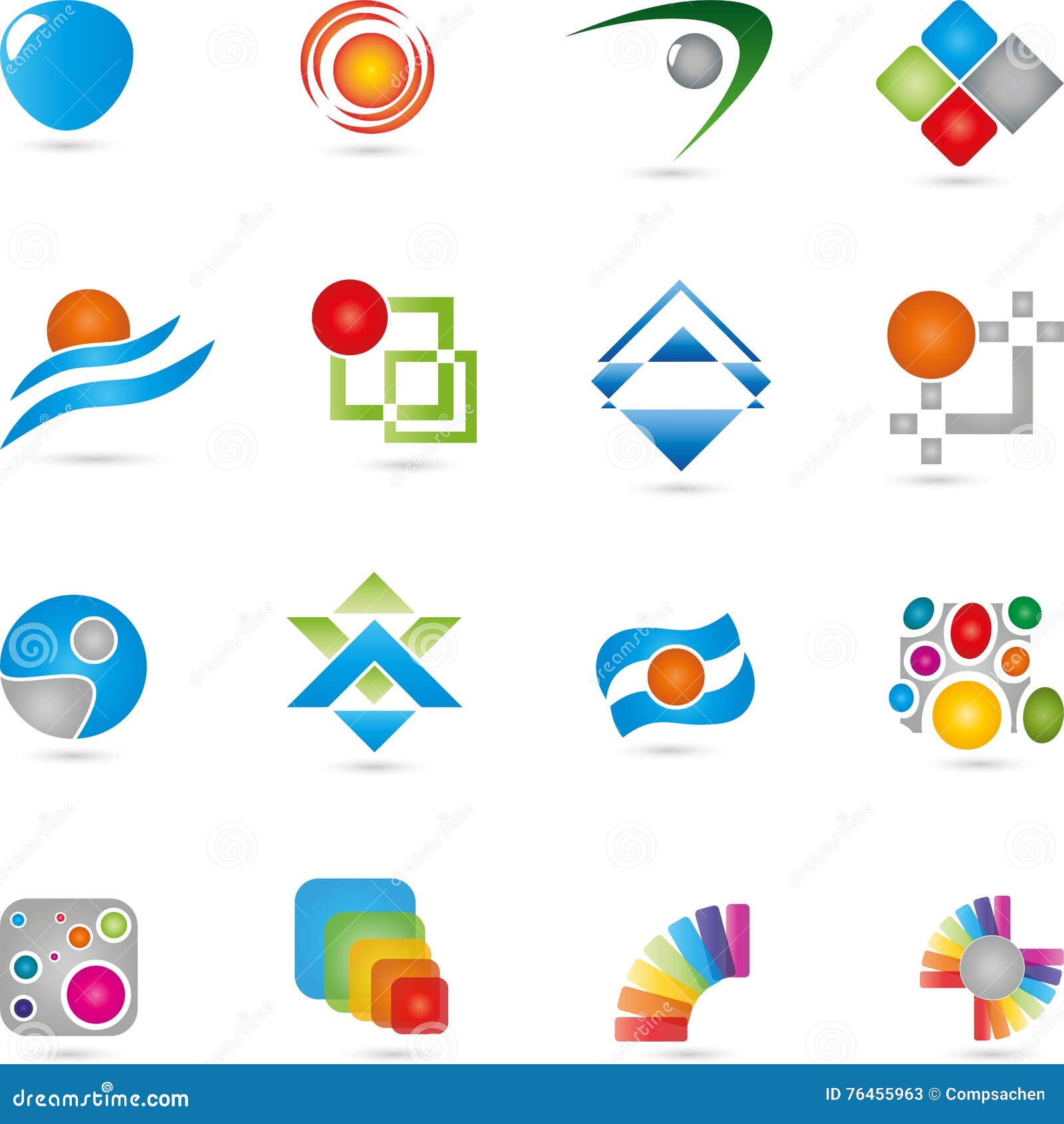 Logos, Collection, Services, it Stock Vector - Illustration of ...