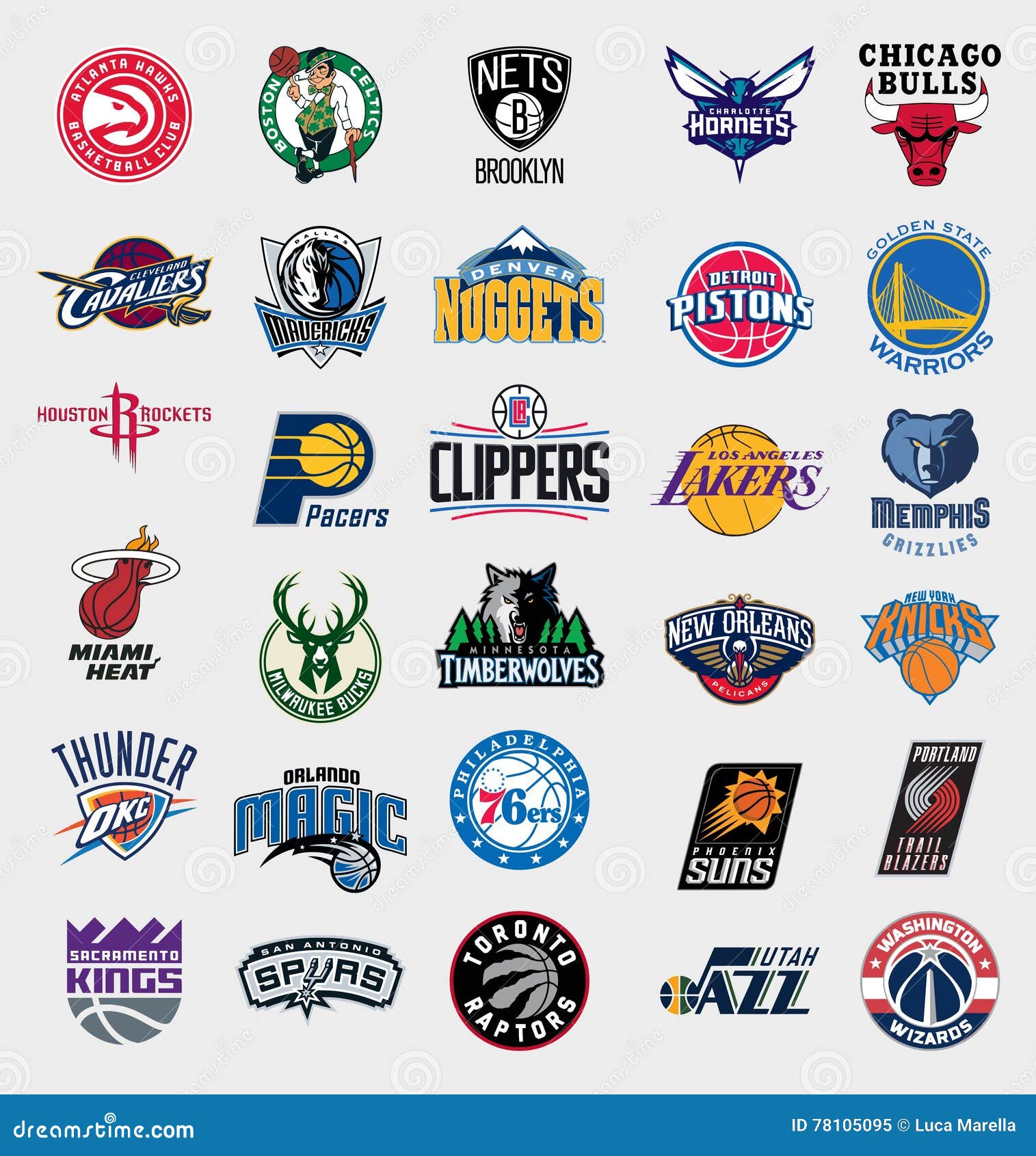 Logos Des équipes De La NBA Image éditorial - Illustration du boston ...