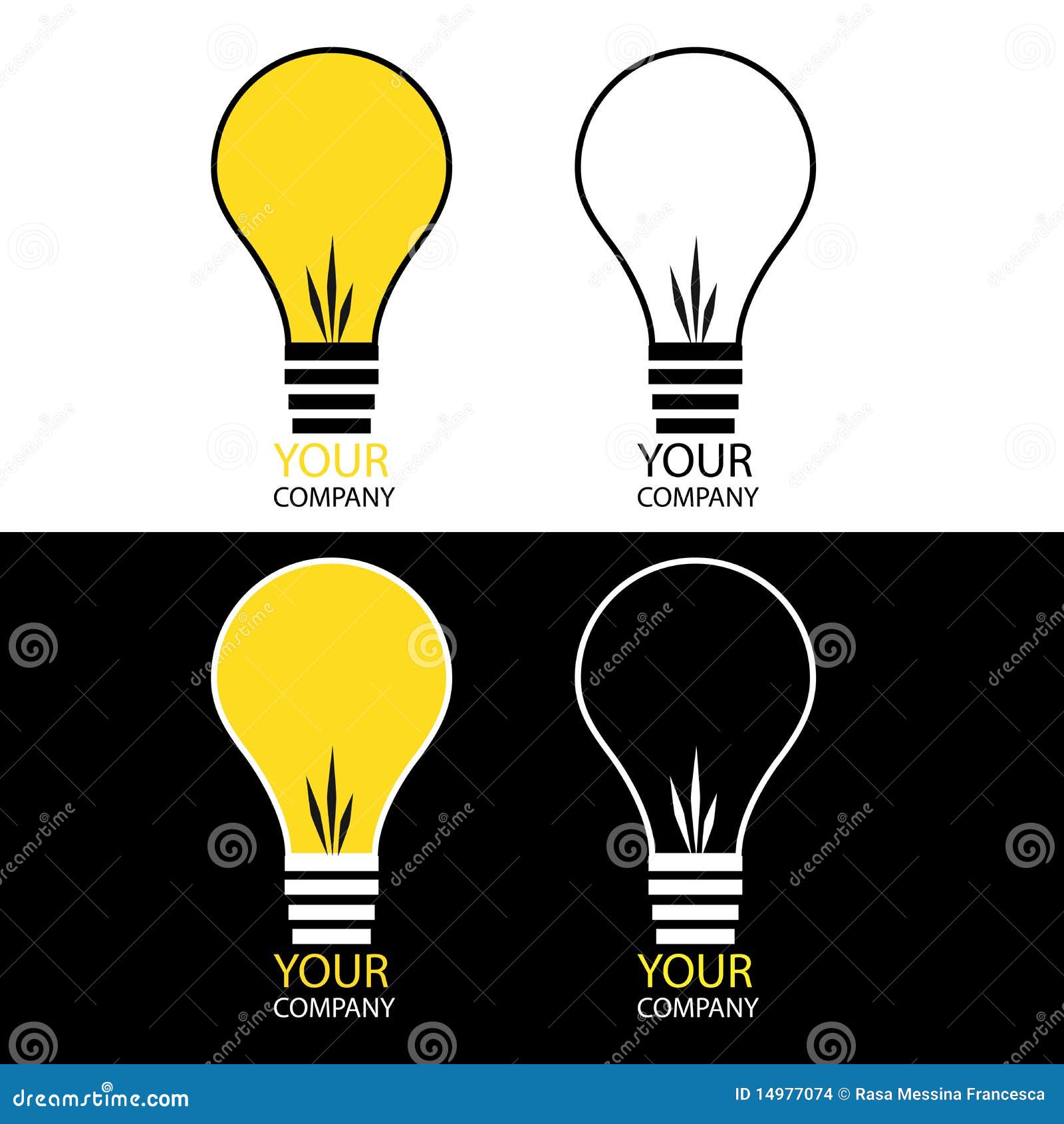 Logos d'ampoule illustration de vecteur. Illustration du isolement ...