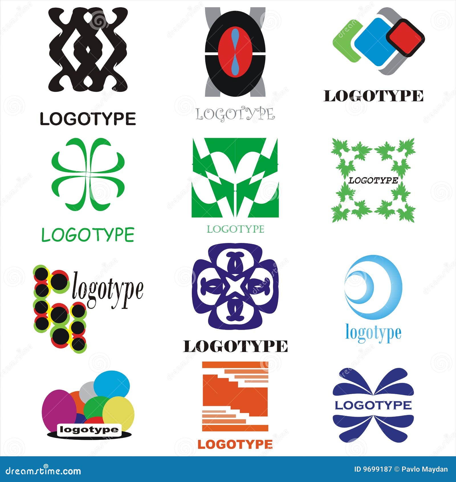 Logos de compagnie illustration de vecteur. Illustration du forme - 9699187