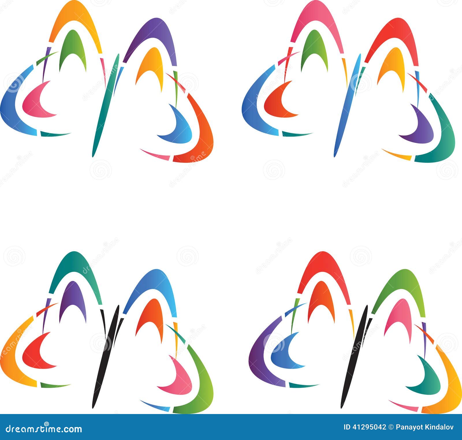 Logos de papillons illustration de vecteur. Illustration du forme ...