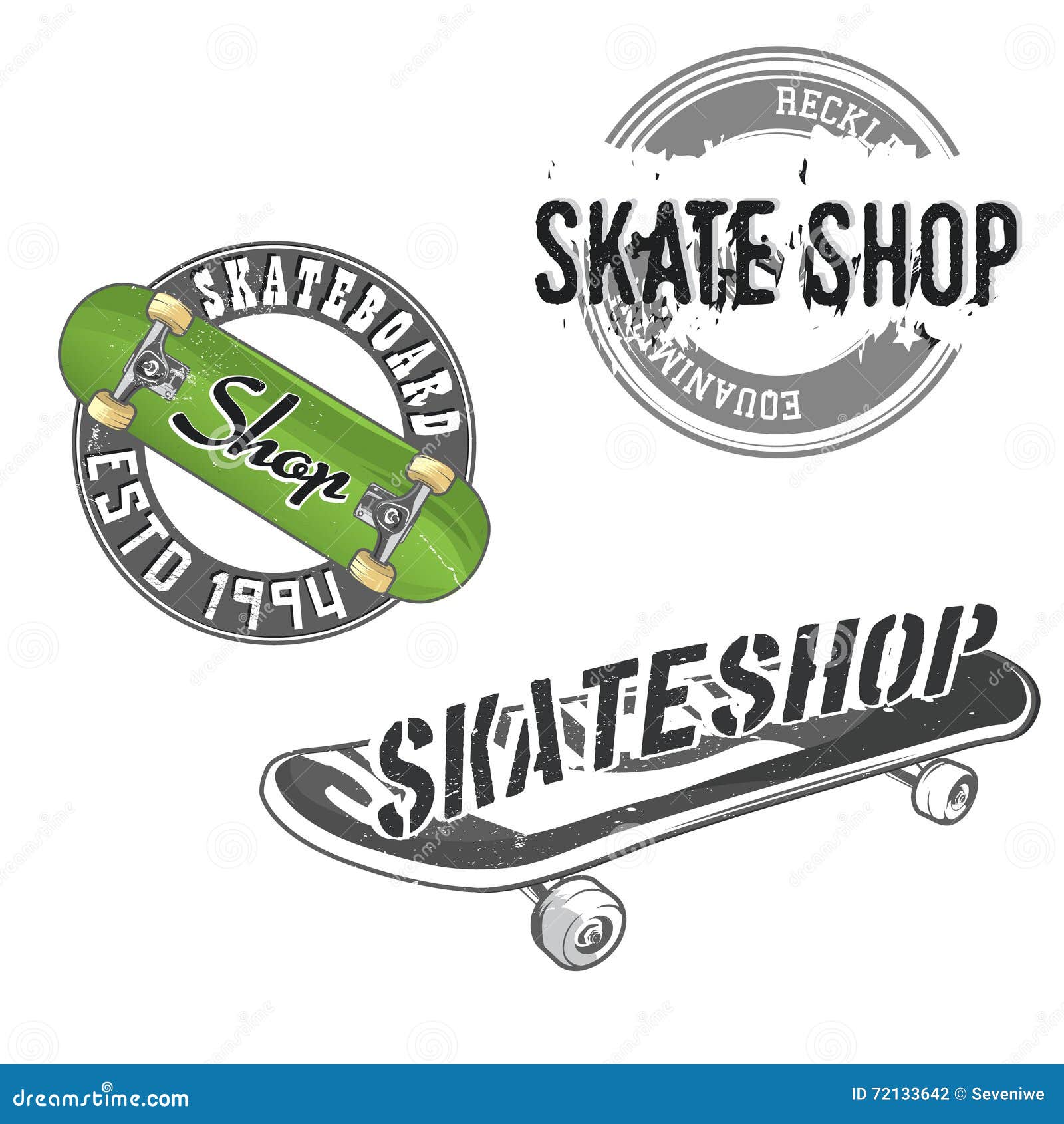 Logos de patin illustration de vecteur. Illustration du marque - 72133642