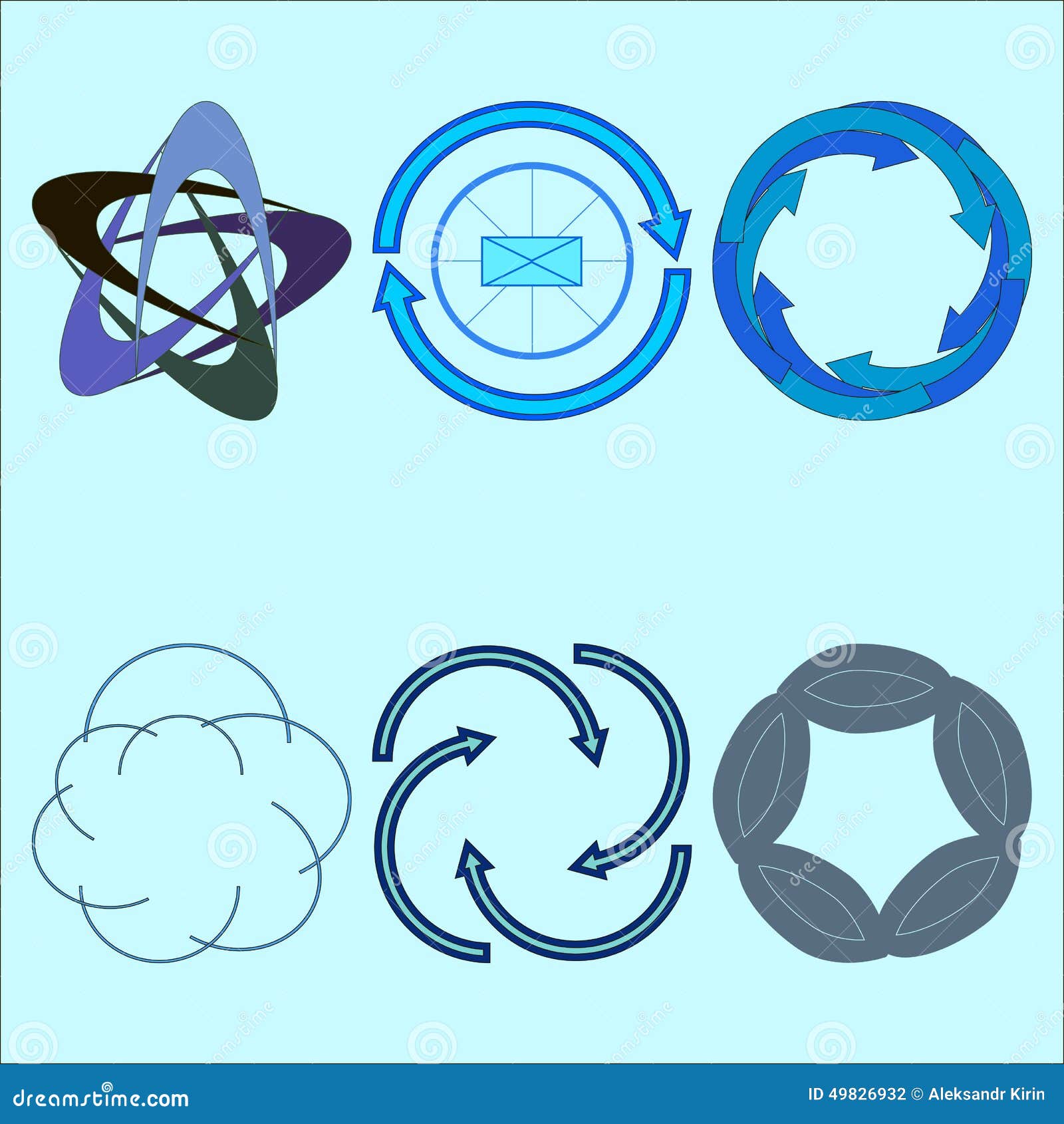 Logos de rotation illustration de vecteur. Illustration du marque ...