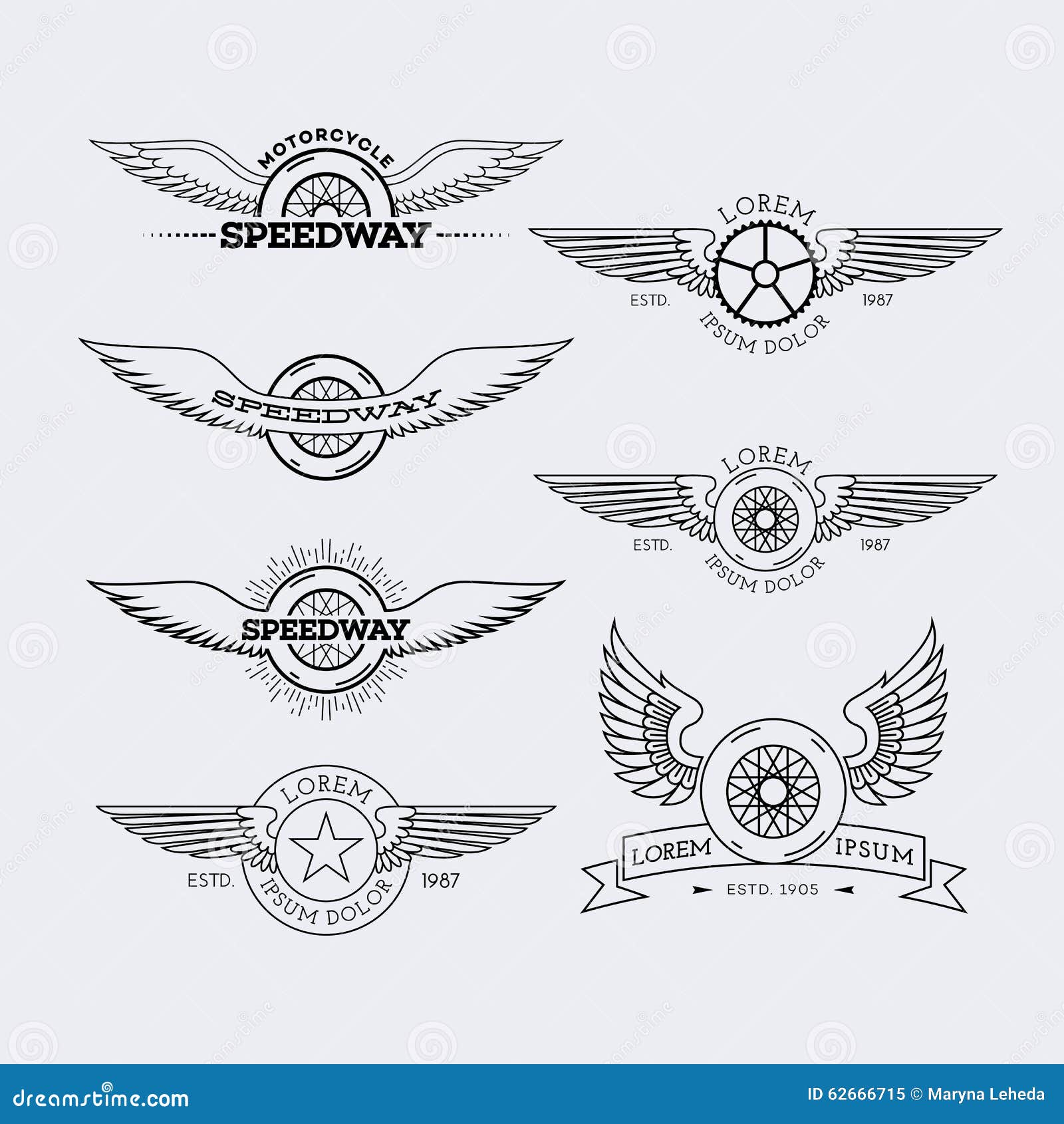 Logos del profilo messo illustrazione vettoriale. Illustrazione di ...