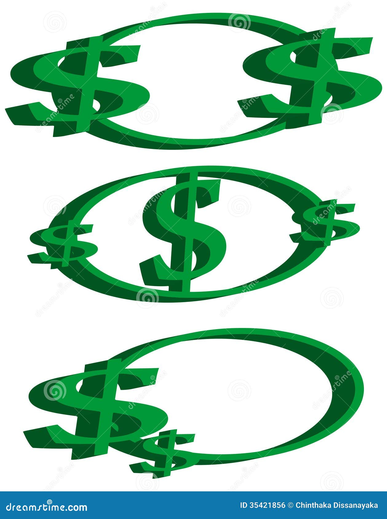 Logos Del Simbolo Di Dollaro Illustrazione Vettoriale - Illustrazione ...