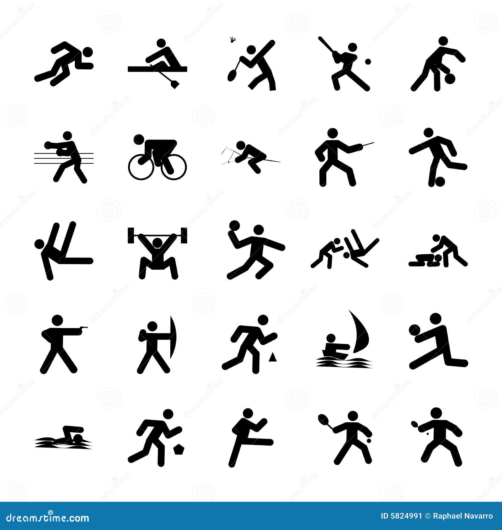 Logos des sports illustration stock. Illustration du sport - 5824991