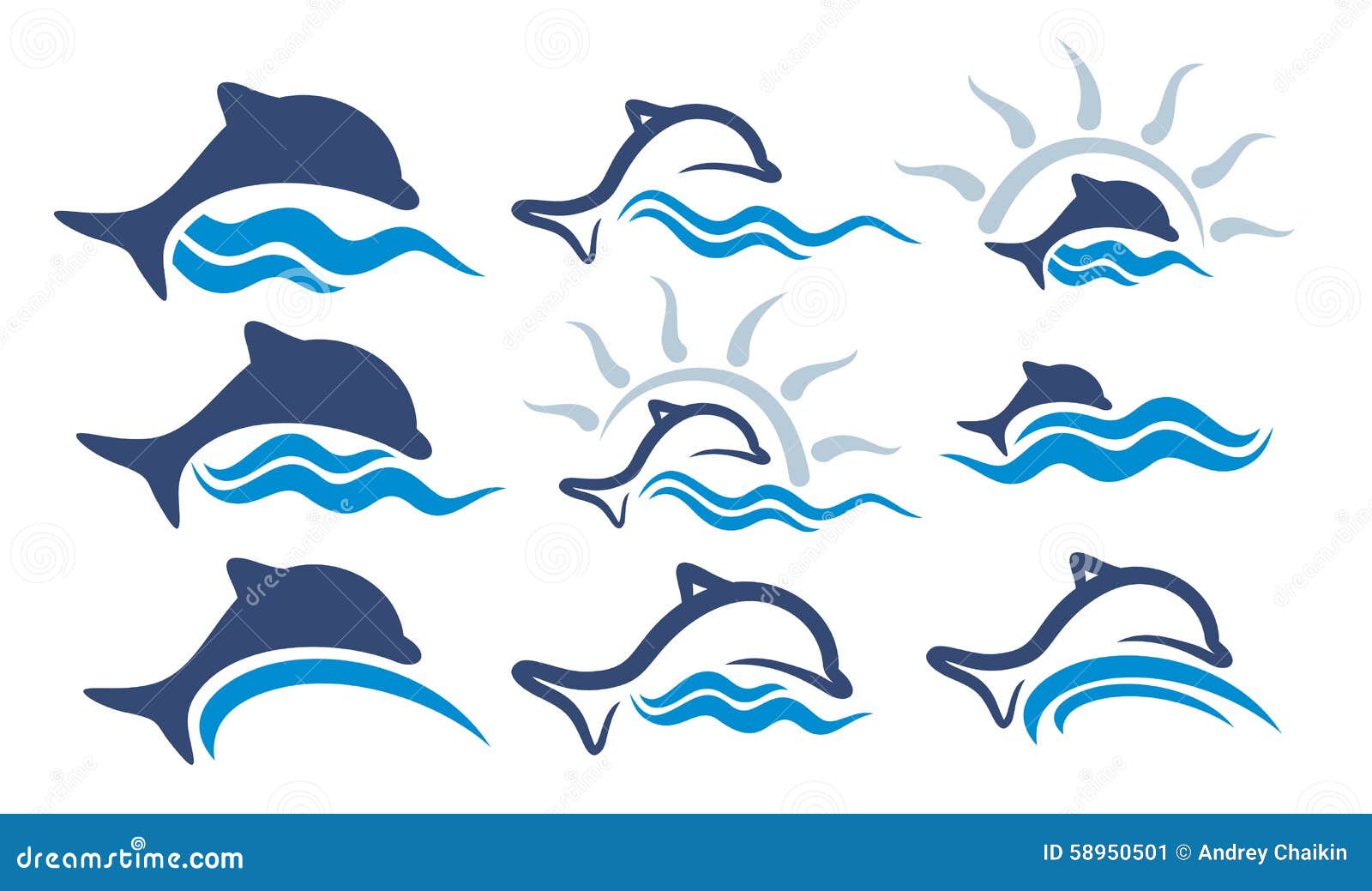 Logos dolphin. stock vector. Illustration of vector, river - 58950501