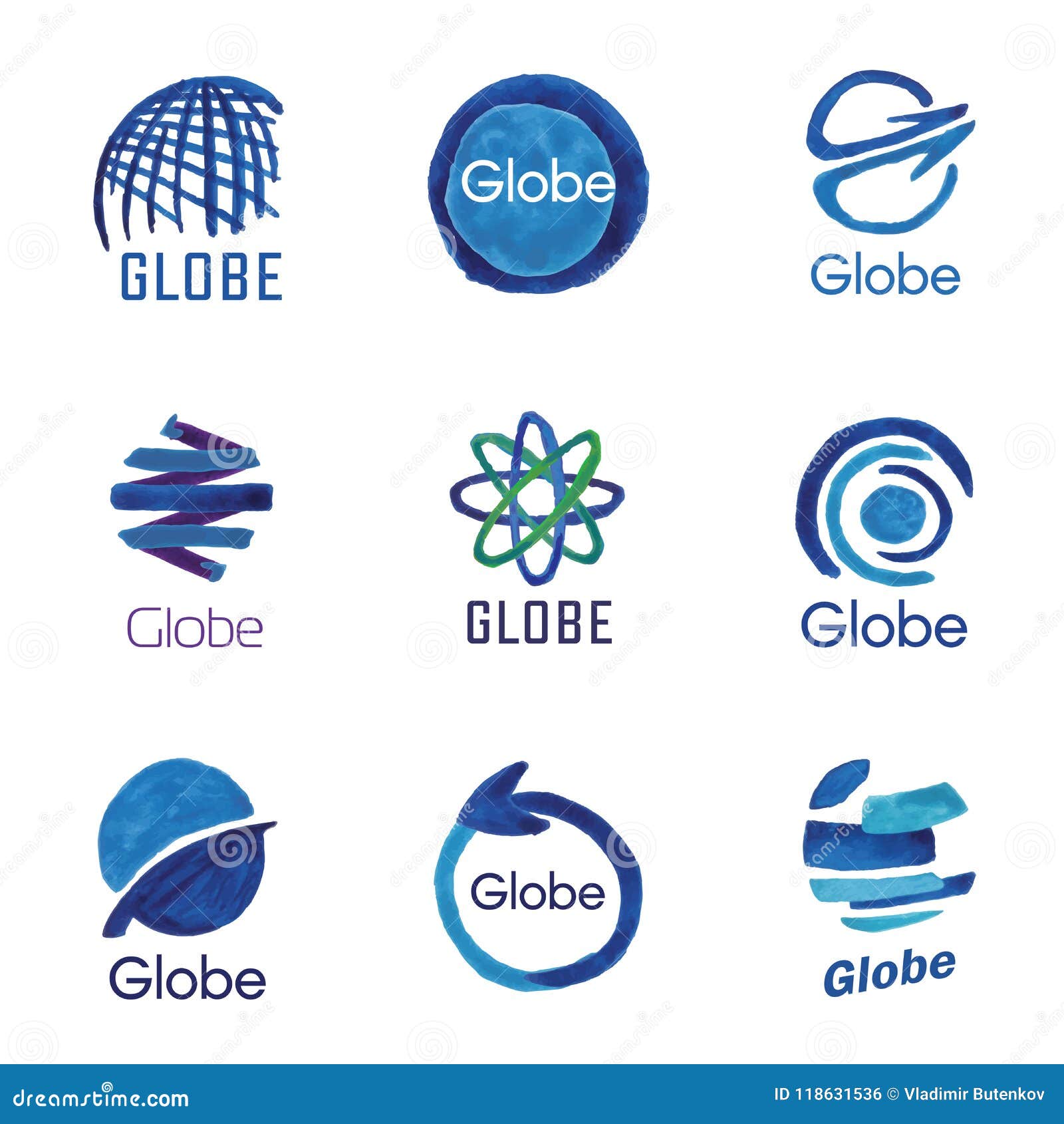 Logos, globe, global stock vector. Illustration of company - 118631536