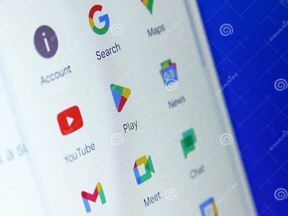 Google Apps Like Youtube, Gmail Logos Editorial Stock Photo - Image of applications, icons ...